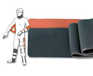 Padded Aluminum Splint - Orange | Live Action Safety