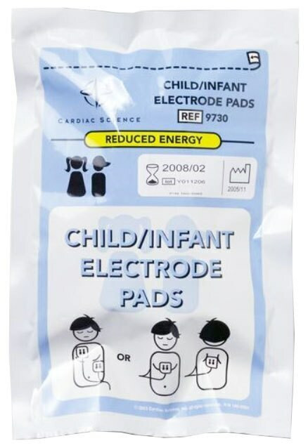 Cardiac Science Powerheart G3 Pediatric Defibrillation Electrode Pads ...