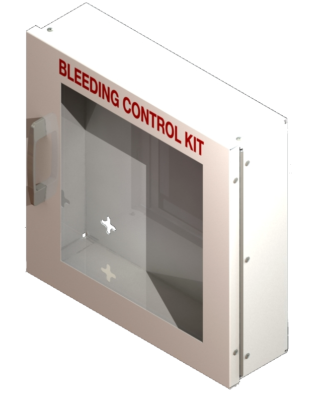 Clear Wall Mount Cabinet for Bleeding Control Kit | Live Action Safety