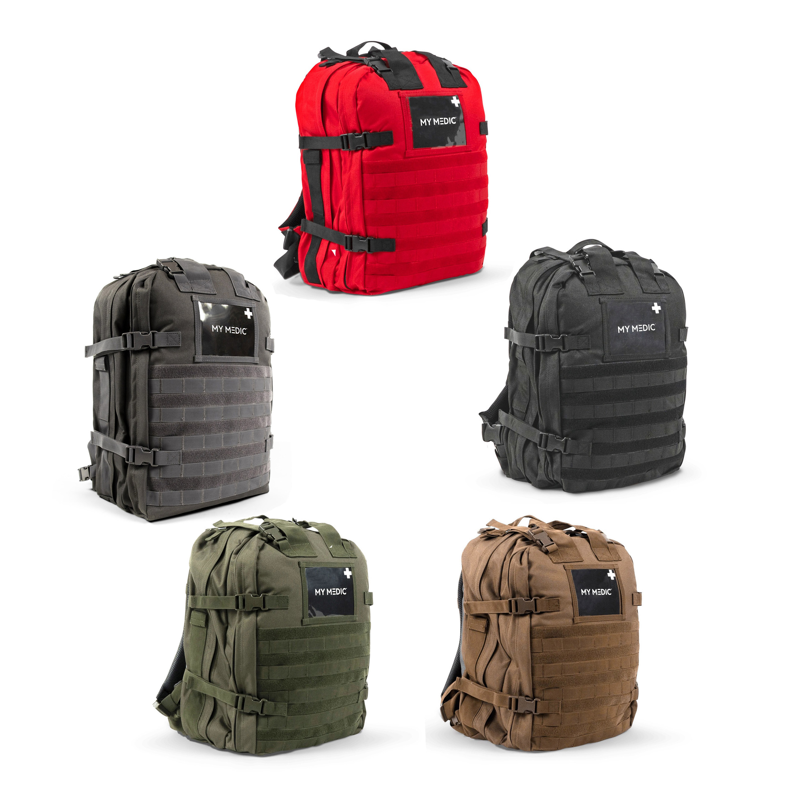 Lightning X Color Coded First Aid Medical Kit Accessory Pouches - 4 ...