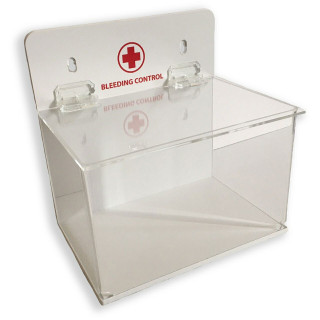 Clear Wall Mount Cabinet for Bleeding Control Kit | Live Action Safety
