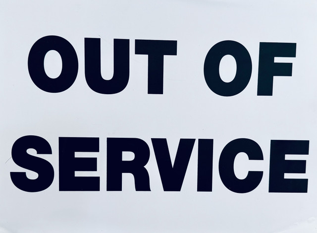 LAS Out Of Service Vehicle Magnets | Live Action Safety