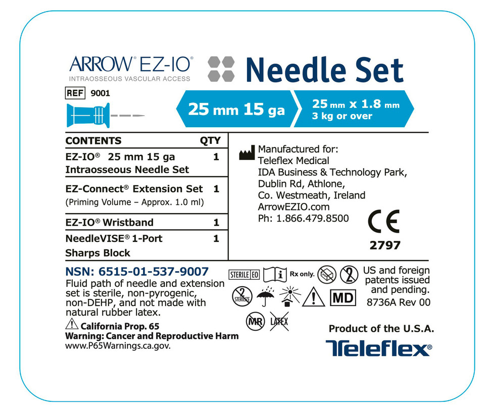 EZ-IO LD Adult Needle - 25mm | Live Action Safety