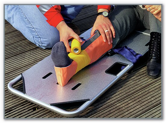 Padded Aluminum Splint - Black | Live Action Safety