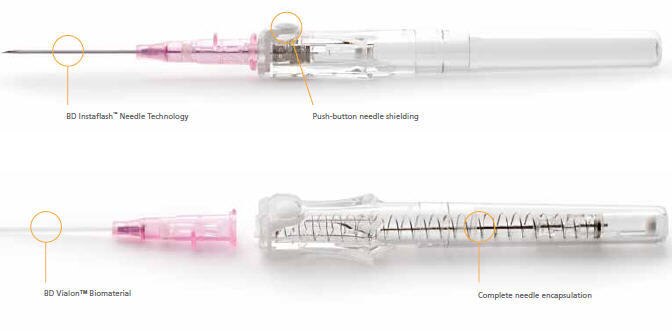 BD Insyte Autoguard BC Protective IV Catheters | Live Action Safety