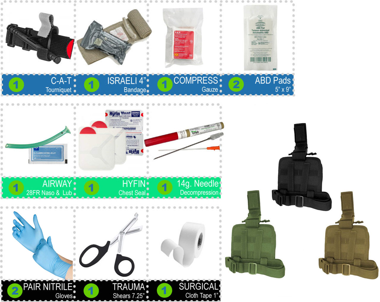 Deluxe IFAK Level 2 - Full Kit | Live Action Safety