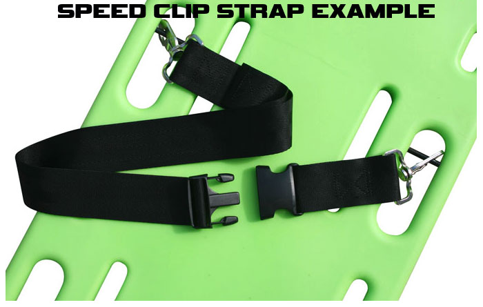 Poly 2 pc. Plastic Buckle & Plastic Speed Clip Spineboard Strap - 7 ...