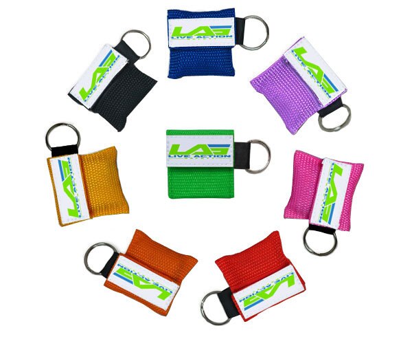 LAS CPR Mouth Barrier Shield Keychain - Micro | Live Action Safety