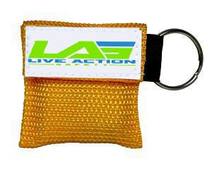 LAS CPR Mouth Barrier Shield Keychain - Micro | Live Action Safety