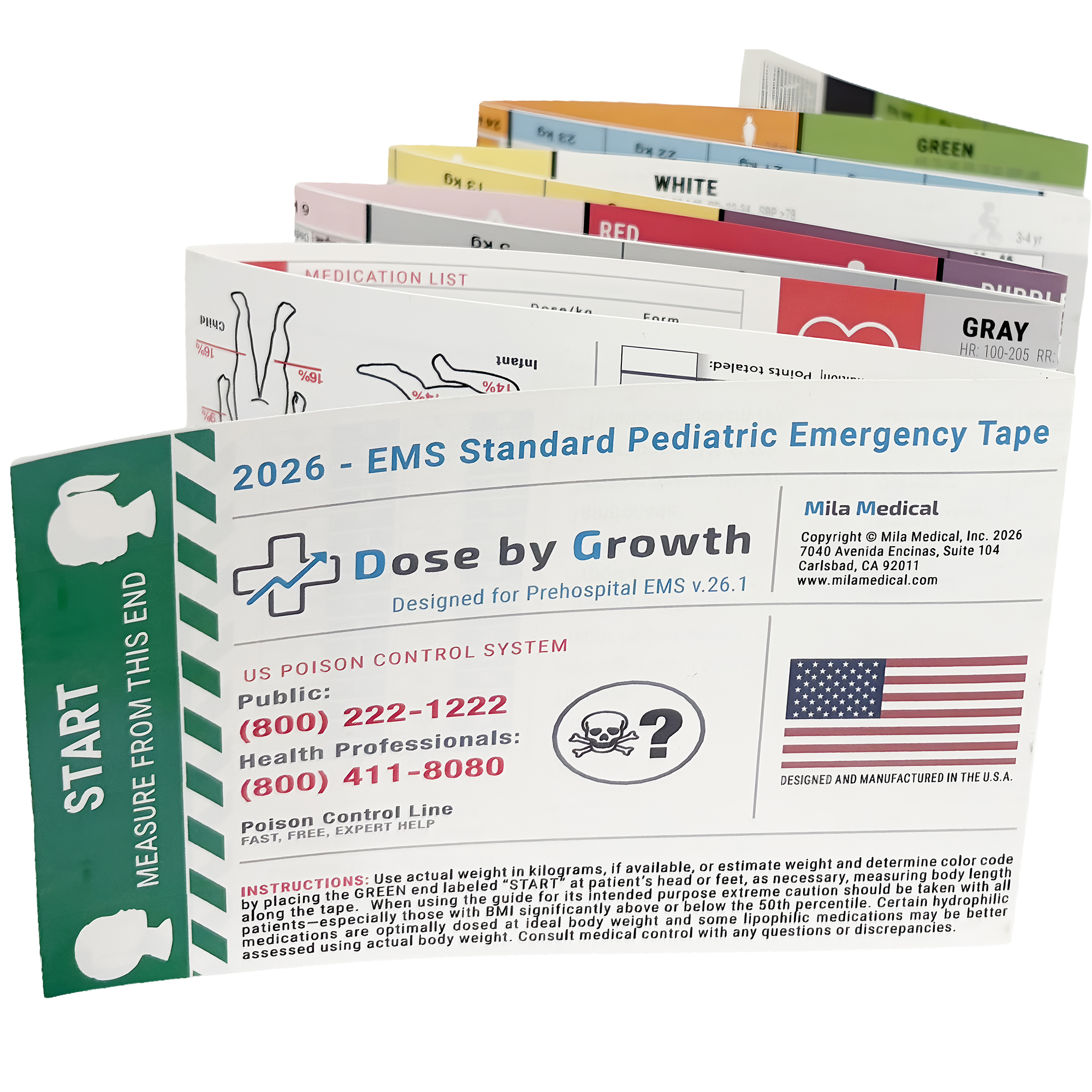 EMS Standard Pediatric Emergency Tape | Live Action Safety