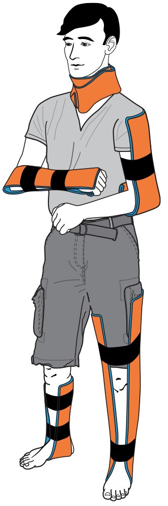 SAM Splint II - Gray - Folded | Live Action Safety