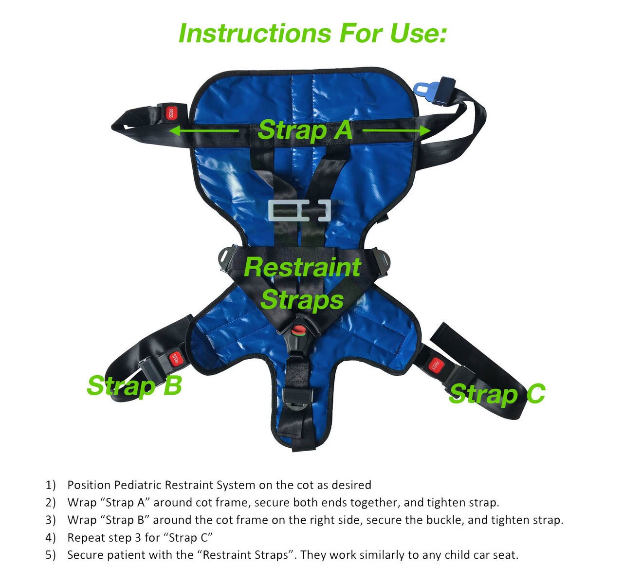 Deluxe Pediatric Child Restraint Seat System | Live Action Safety
