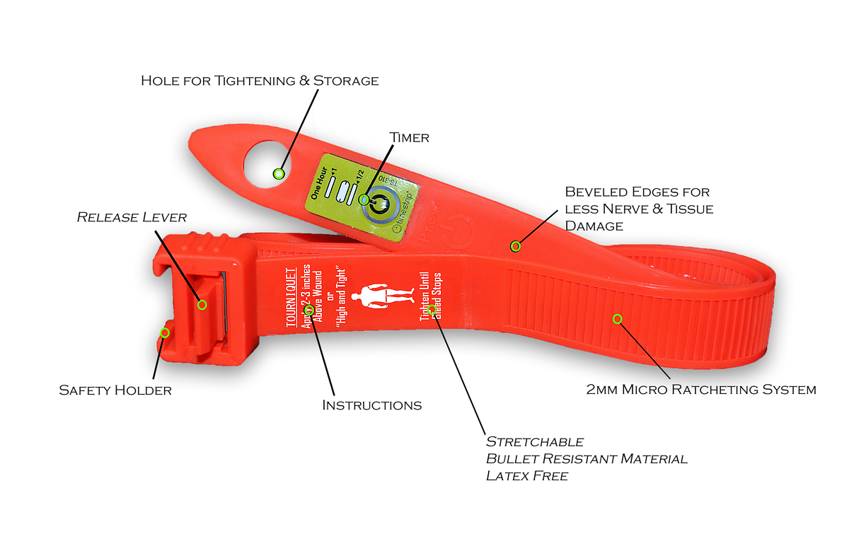 S.T.A.T. Tourniquet MCI Carabiner - 25 Tourniquets | Live Action Safety