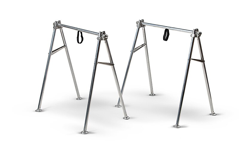 Junkin Folding Litter Support Stands | Live Action Safety