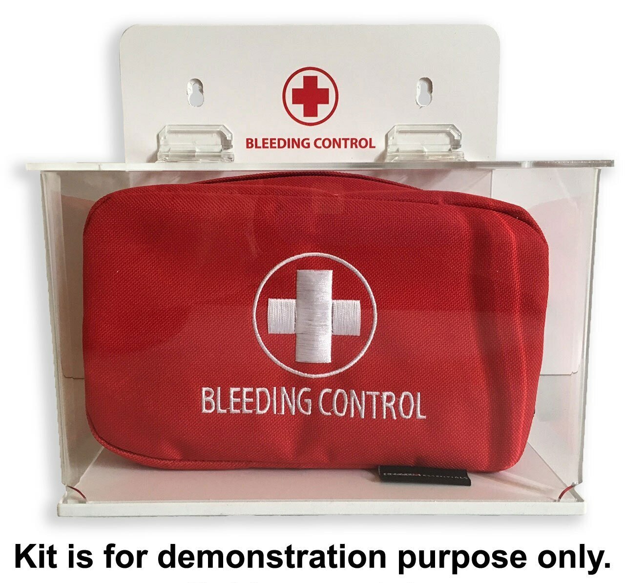 Clear Wall Mount Cabinet for Bleeding Control Kit | Live Action Safety