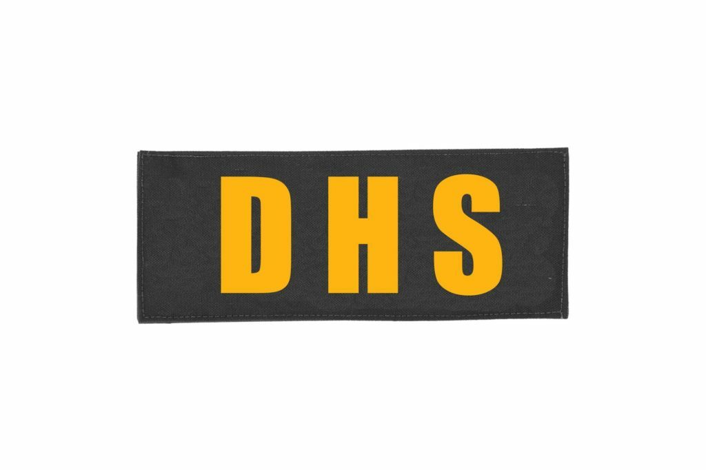 DHS Velcro ID Placard | Live Action Safety