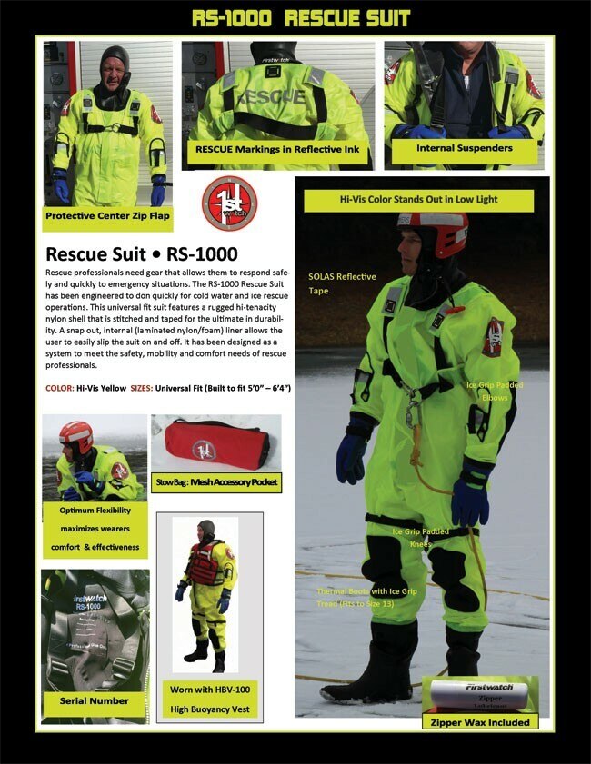 RS-1002 Ice Rescue Suit | Live Action Safety