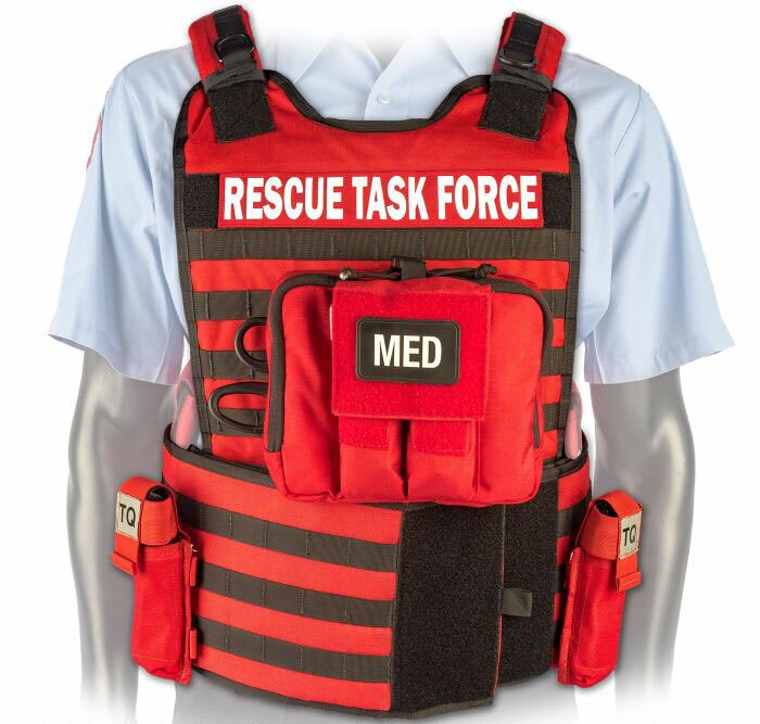 NAR Rescue Task Force Vest With IFAK Kit & Side Armor | Live Action Safety