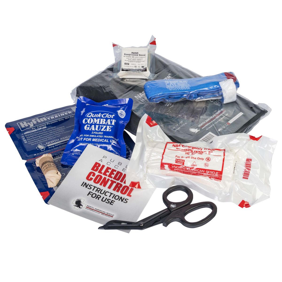 NAR Bleeding Control Skills Training Kit - Advanced - QuickClot | Live ...