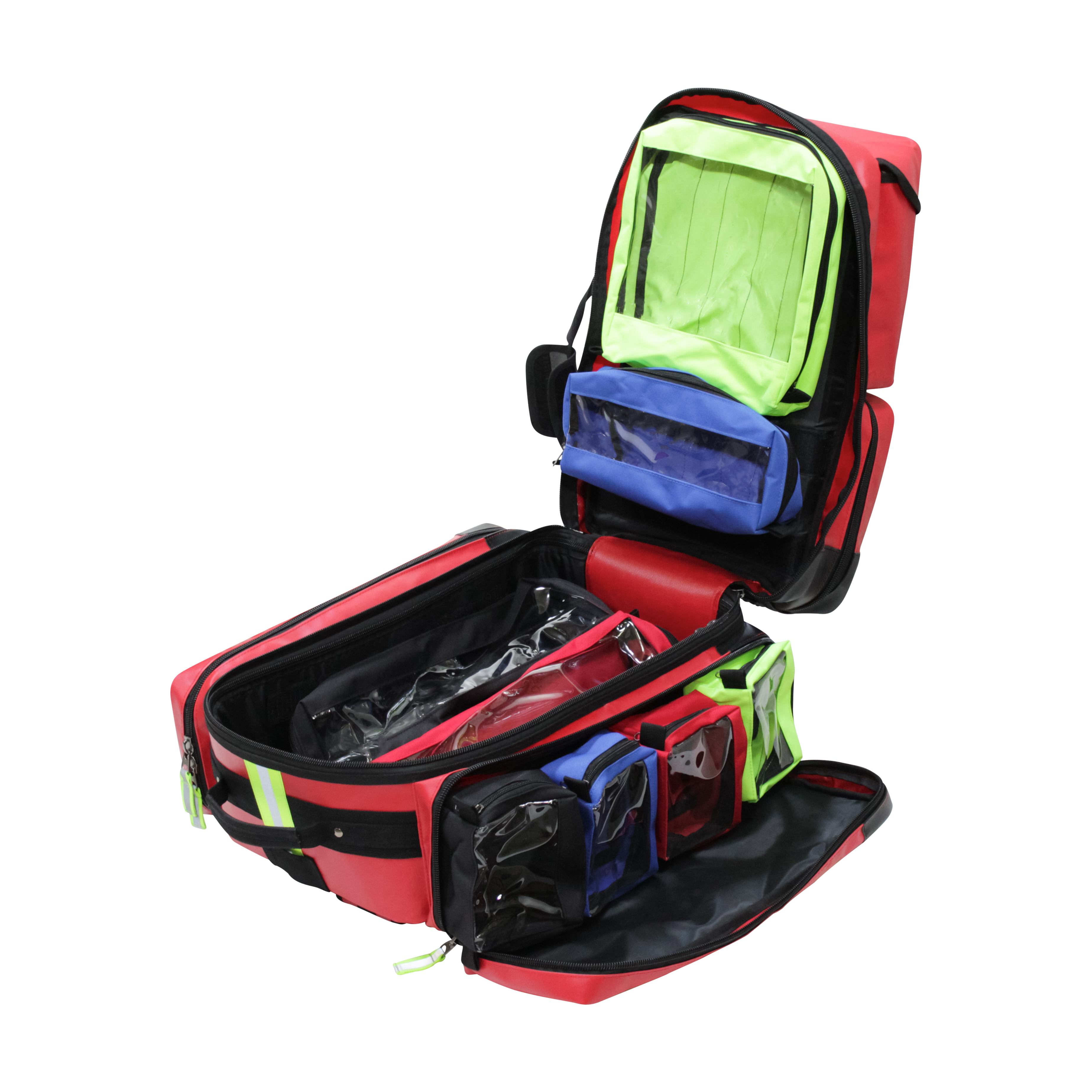 KEMP Ultimate EMS Backpack - Red - Fluid Resistant | Live Action Safety