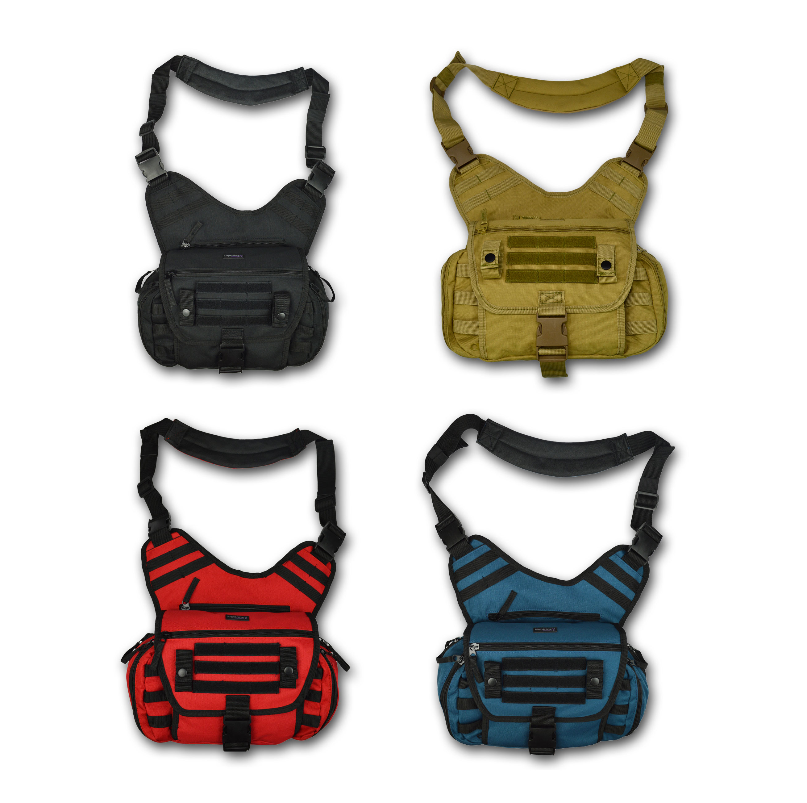 Lightning X Tactical Shoulder Sling Pack - Full Kit | Live Action Safety