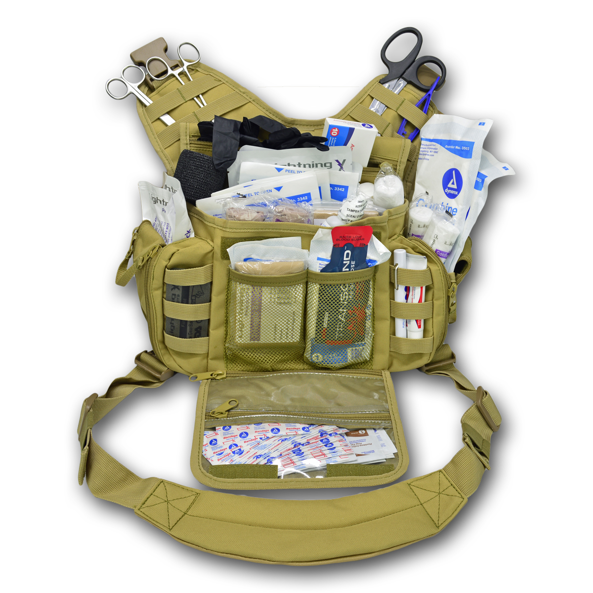 Lightning X Tactical Shoulder Sling Pack - Full Kit | Live Action Safety