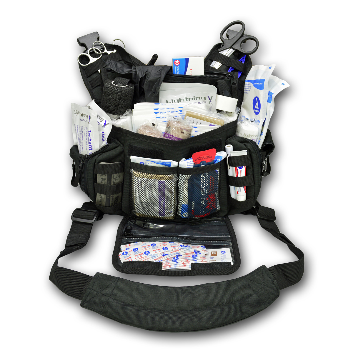 Lightning X Tactical Shoulder Sling Pack - Full Kit | Live Action Safety