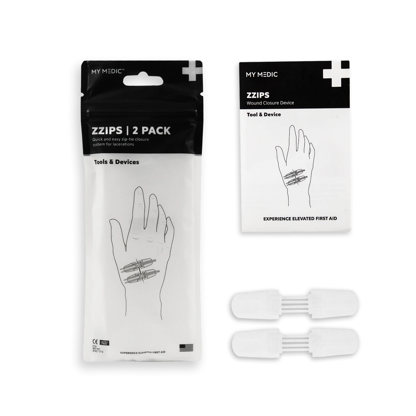 ZZips Wound Closure Suture - 2 Pack | Live Action Safety