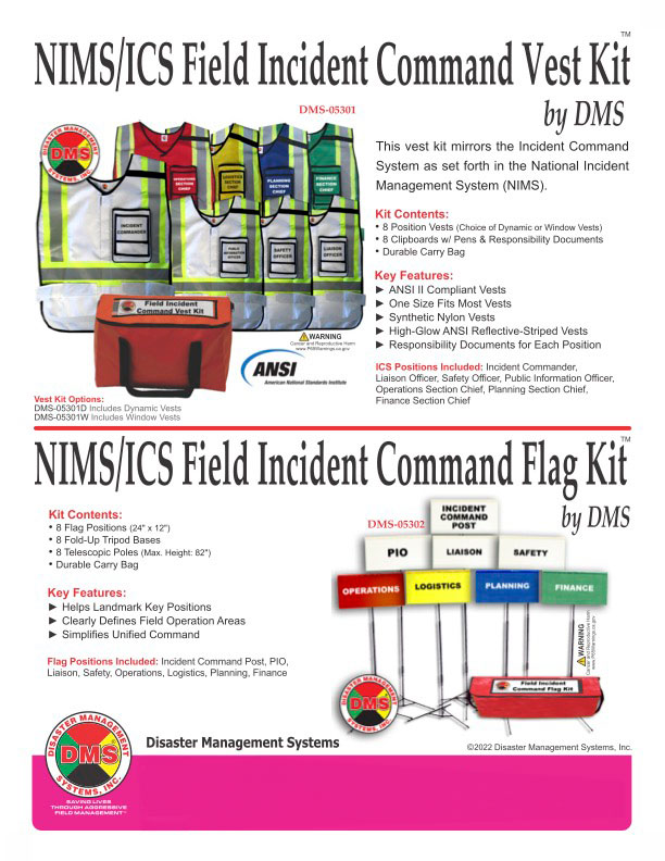 Field Incident Command Flag Kit | Live Action Safety