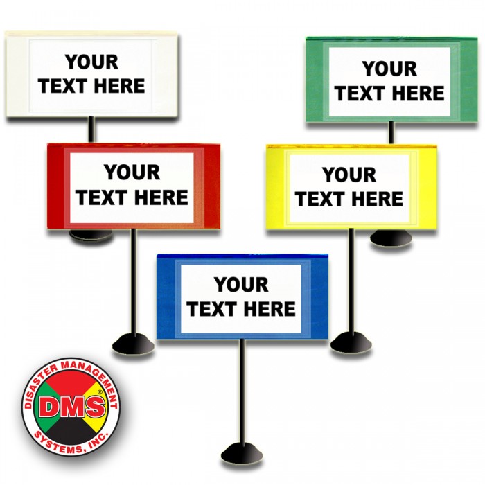 Custom Window Flag w/ Stand | Live Action Safety