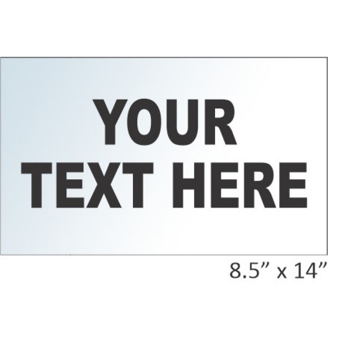 Blank Window Flag Insert - 10 Pack | Live Action Safety