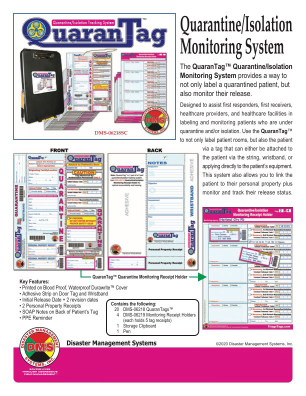 QuaranTag Quarantine Isolation Monitoring System | Live Action Safety
