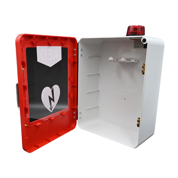Universal AED Plastic Wall Cabinet with Audible Alarm and Strobe Light ...