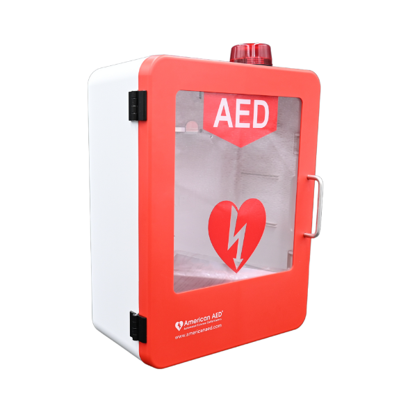 Universal AED Plastic Wall Cabinet with Audible Alarm and Strobe Light ...