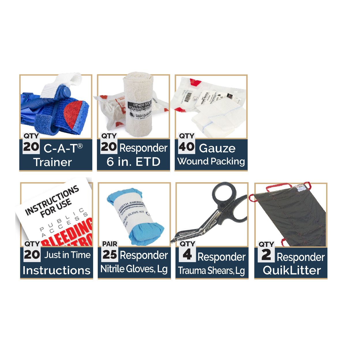 NAR Bleeding Control Skills Training Kit - Basic | Live Action Safety