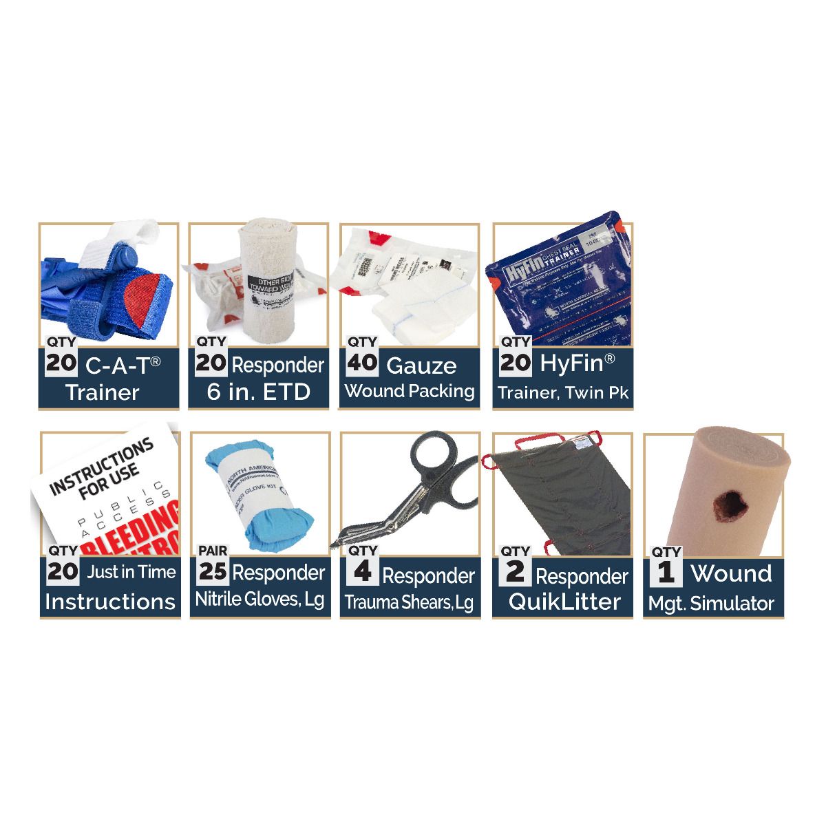 NAR Bleeding Control Skills Training Kit - Intermediate | Live Action ...