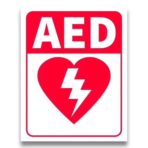 AED Awareness Wall Sign Flat | Live Action Safety