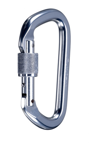 SMC Aluminum D Carabiner - Screwgate | Live Action Safety