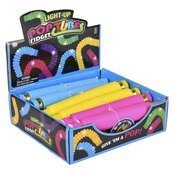8" Light-Up Fidget Tube | WRB Sales Wholesale Canada