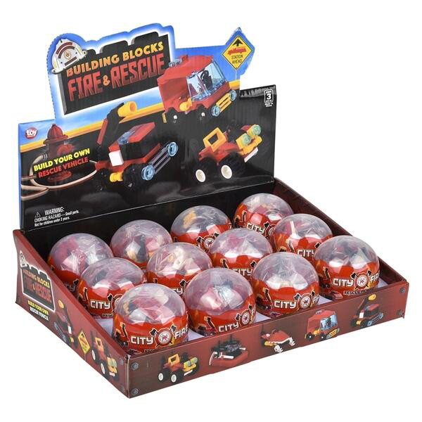 3" Building Block Fire Rescue Assortment | WRB Sales Wholesale Canada