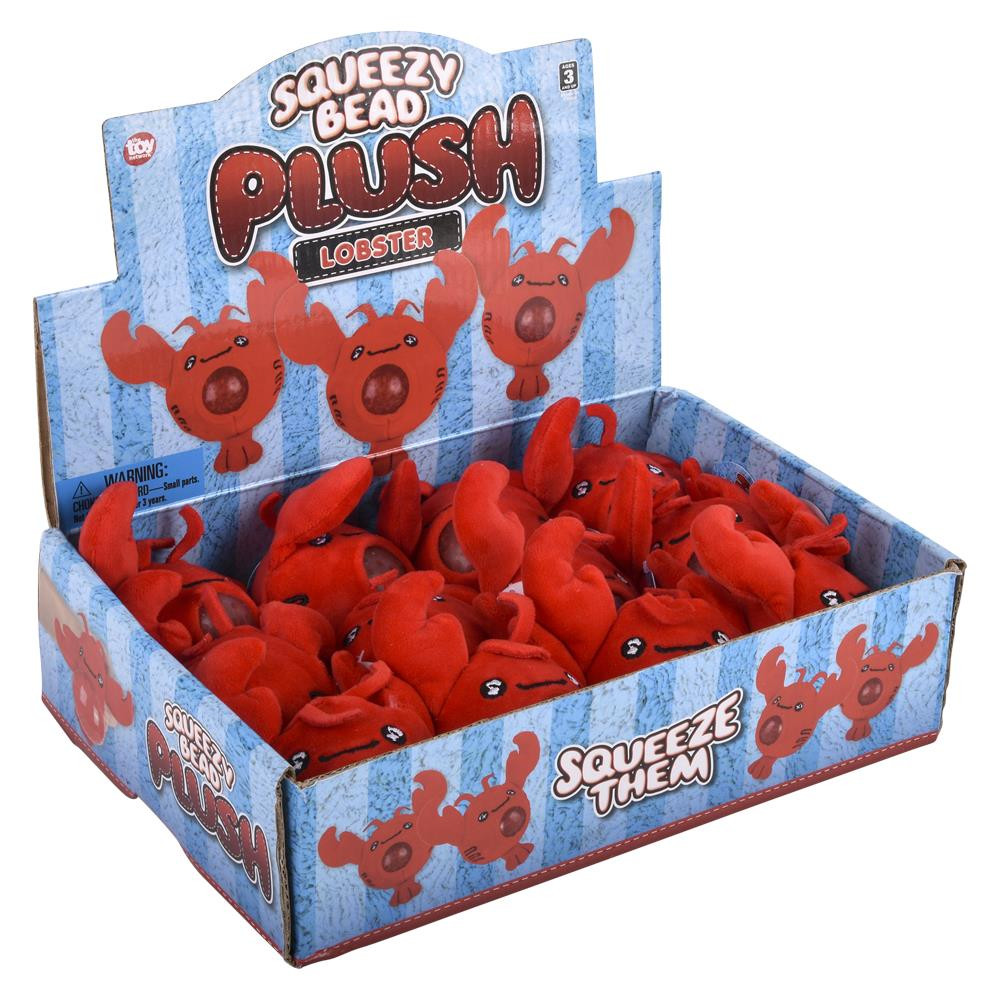 3" Lobster Squeezy Bead Plush | WRB Sales Wholesale Canada