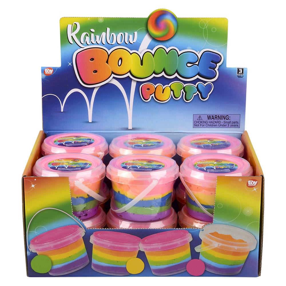 4" Rainbow Bouncing Putty | WRB Sales Wholesale Canada