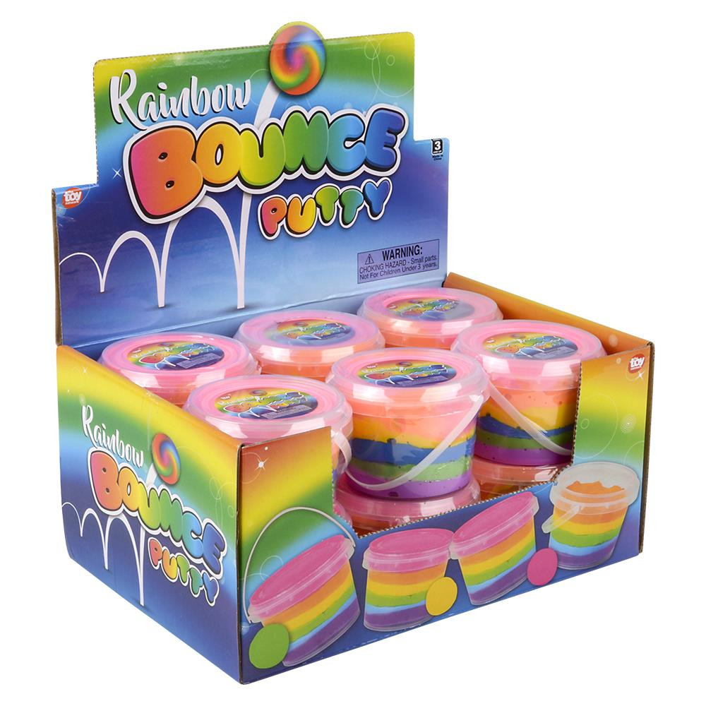 4" Rainbow Bouncing Putty | WRB Sales Wholesale Canada