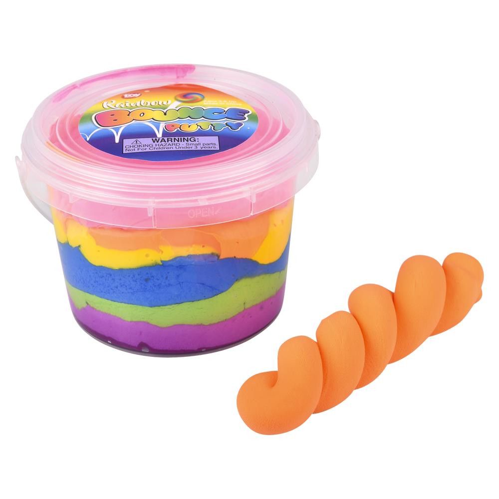 4" Rainbow Bouncing Putty | WRB Sales Wholesale Canada