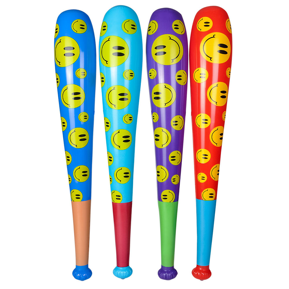 42" Smile Face Baseball Bat Inflate | WRB Sales Wholesale Canada