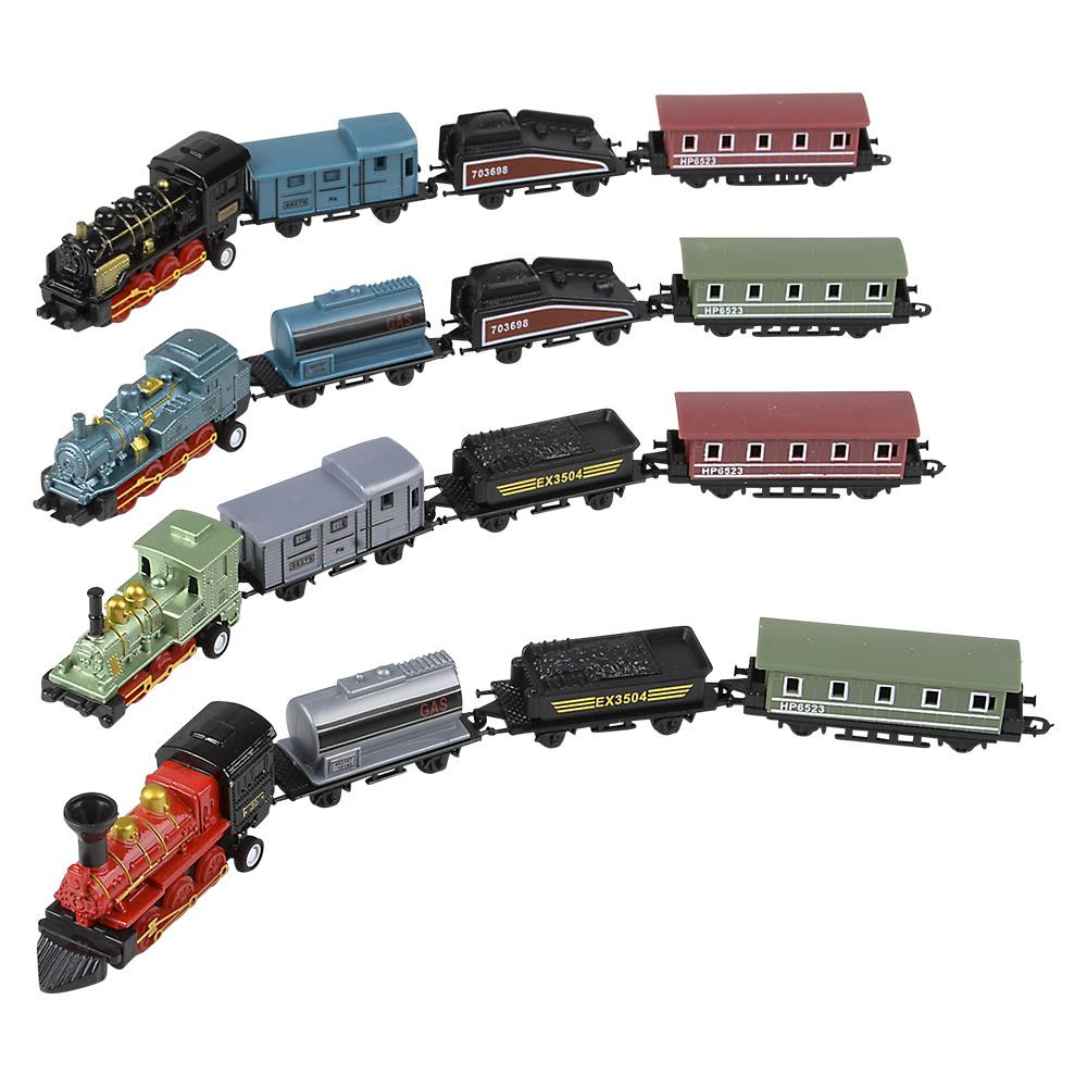 2" Diecast Pull Back Mini Locomotive Train Set | WRB Sales Wholesale Canada