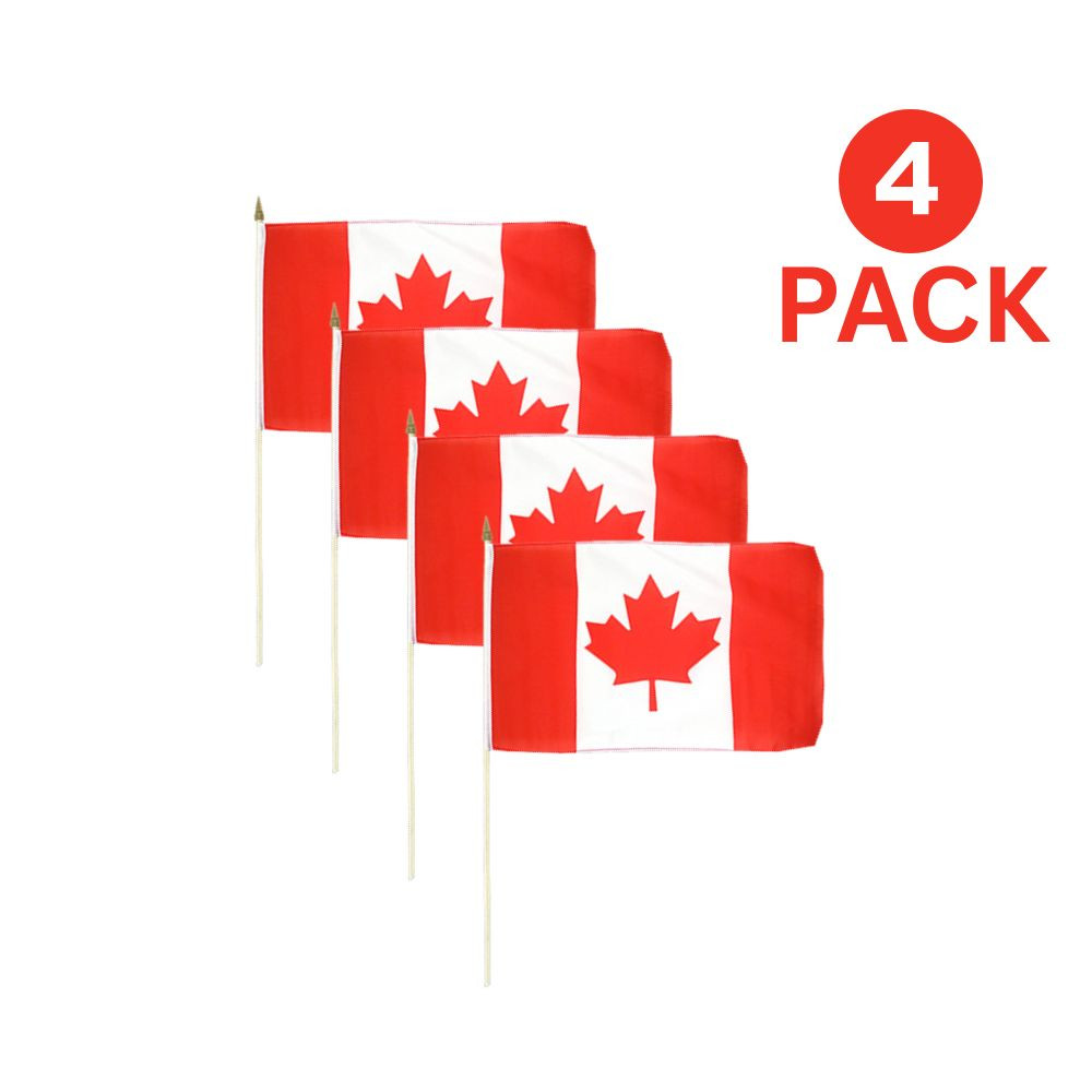 Canada Flag 4" x 6" 4 Pack | WRB Sales Wholesale Canada