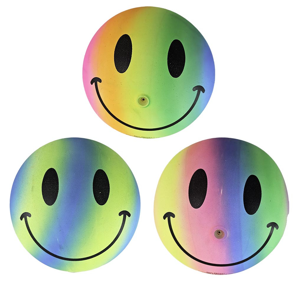 Rainbow Smile Face Inflatable Balls | WRB Sales Wholesale Canada