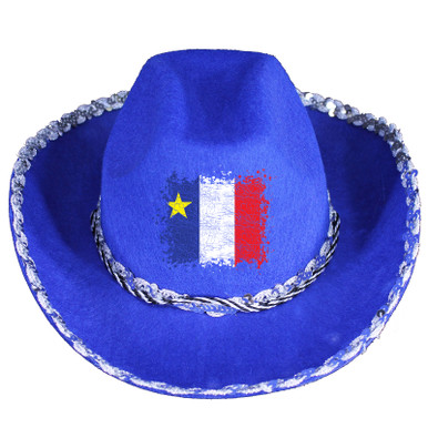 Acadian Blue Felt Sequin Cowboy Hat | WRB Sales Wholesale Canada