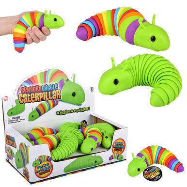 7.5" Wiggle Sensory Caterpillar | WRB Sales Wholesale Canada